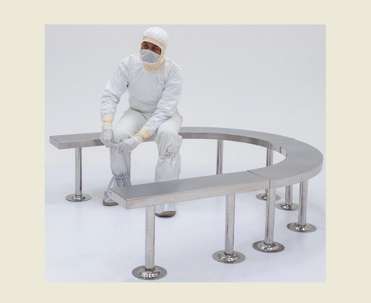 Modular Cleanroom gowning Benches | Manufacturing.net