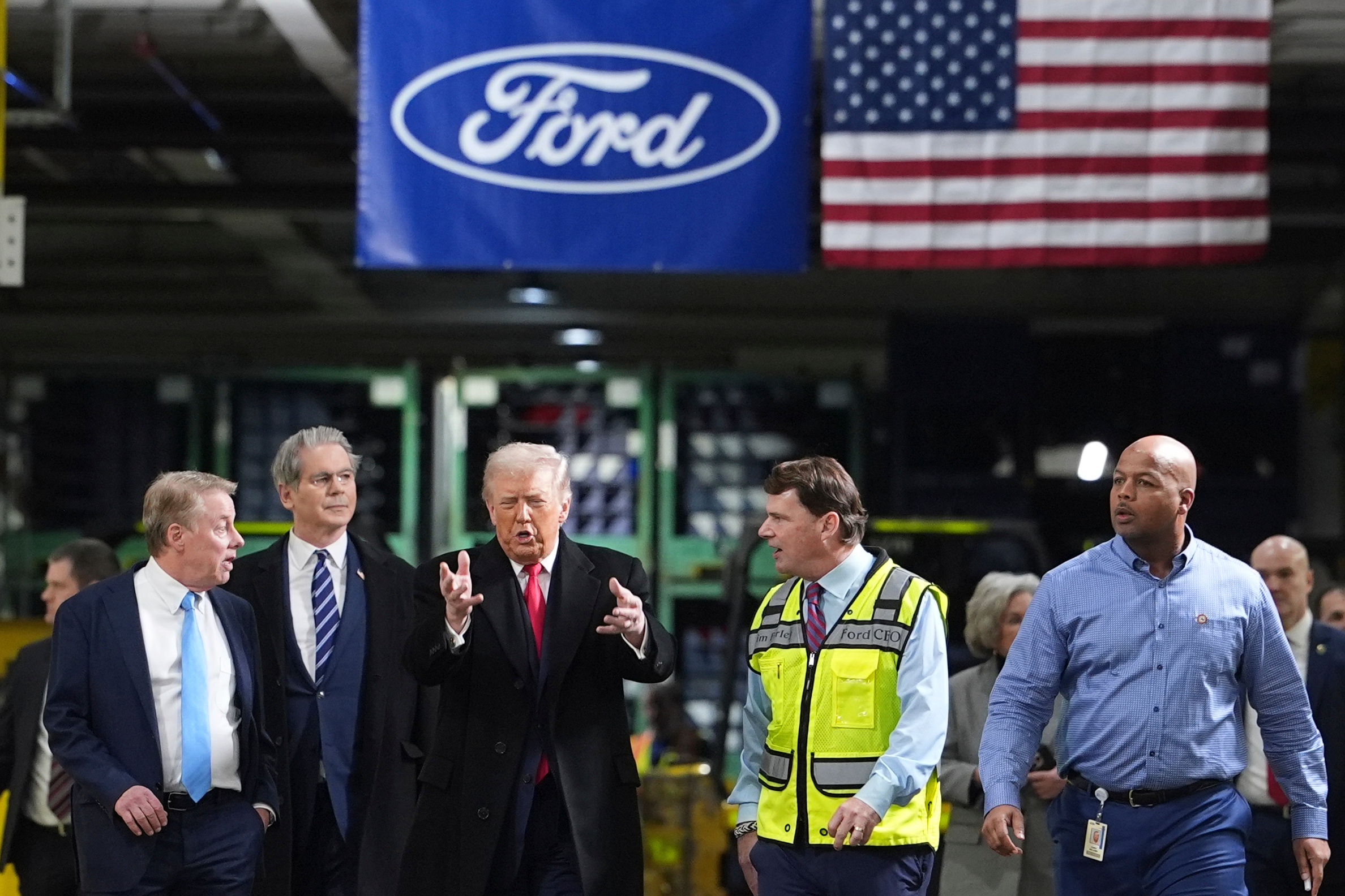 Trump Takes Manufacturing Victory Lap at Ford Plant While Critics ...